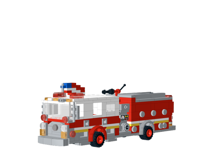FDNY Foam Tender 154 from BrickLink Studio [BrickLink]