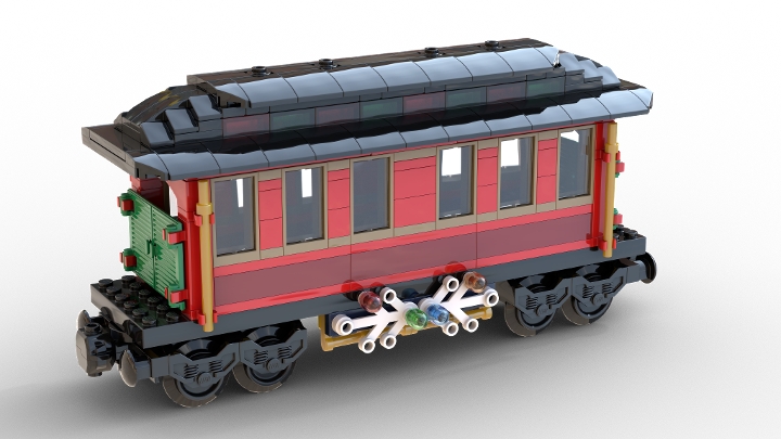 Christmas Train Passenger Car by NCX BriX from BrickLink Studio [BrickLink]