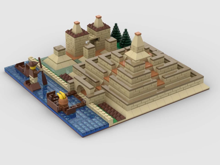 Simple Aztec Style Temple from BrickLink Studio [BrickLink]