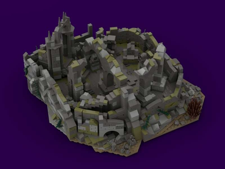 Weathertop moc Lord of the Rings from BrickLink Studio [BrickLink]