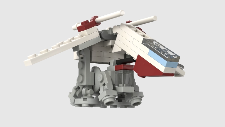 LAAT dropship with AT-TE mini scale from BrickLink Studio [BrickLink]