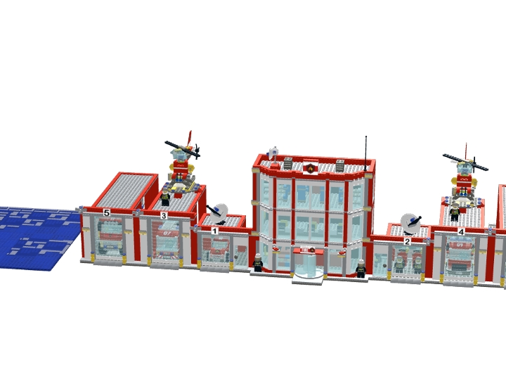 Fire Station 1 from BrickLink Studio [BrickLink]