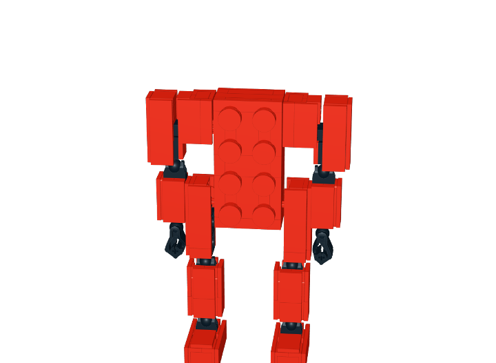 2×4Brick Mecha from BrickLink Studio [BrickLink]