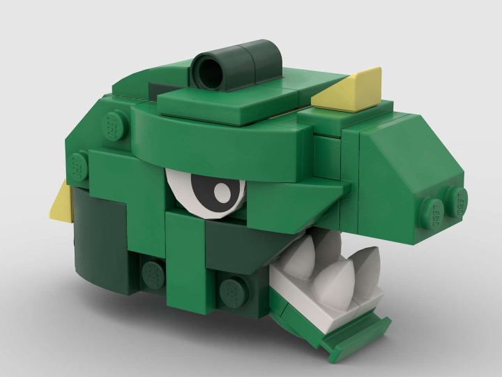 Dinosaur Head Ornament from BrickLink Studio [BrickLink]