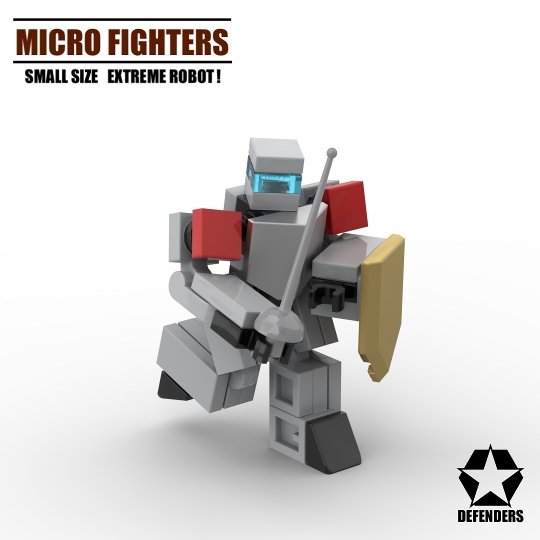 Micro Fighters Sir Defendelot from BrickLink Studio [BrickLink]