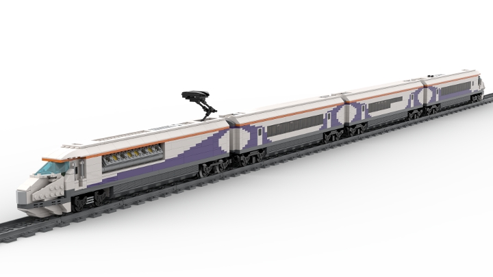 Intercity High Speed Passenger Train 2.0 from BrickLink Studio [BrickLink]