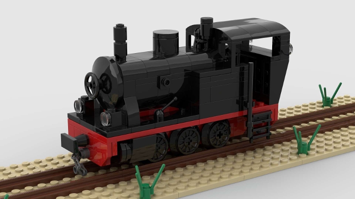 Narrow Gauge Steam Engine from BrickLink Studio [BrickLink]