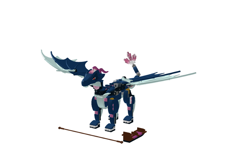 Blue Dragon from BrickLink Studio [BrickLink]