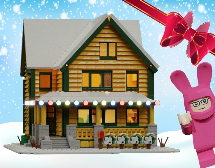 A Christmas Story - House Playset from BrickLink Studio [BrickLink]