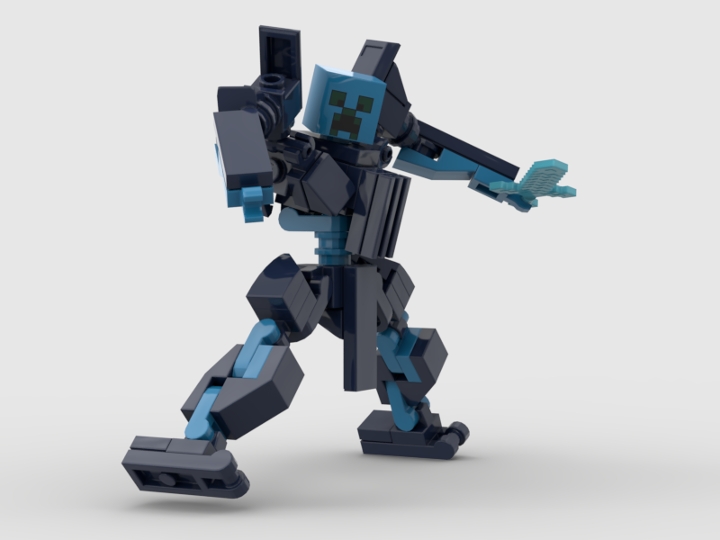 Pom Challenge mech #1: Giga-Cyan_Creeper from BrickLink Studio [BrickLink]