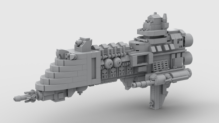 Warhammer 40K - Firestorm Class Frigate from BrickLink Studio [BrickLink]