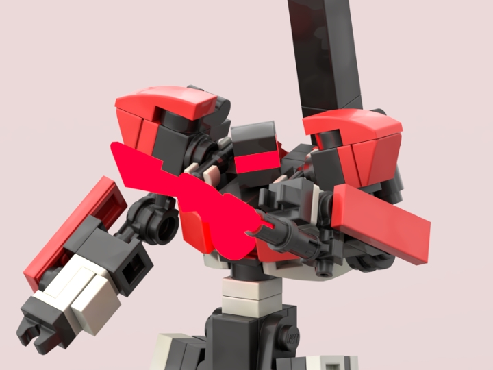 Red Comet Sentry Season 2 from BrickLink Studio [BrickLink]