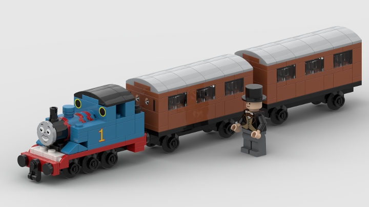 Micro-Scale Thomas the Tank Engine from BrickLink Studio [BrickLink]