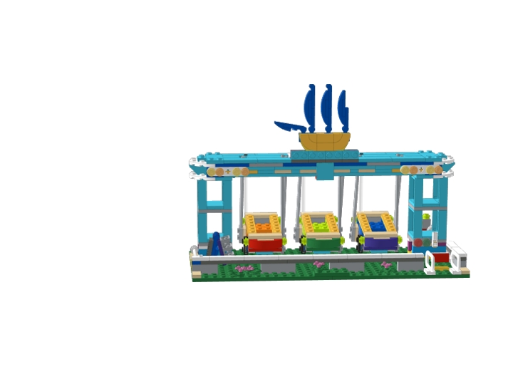 Lego swing boat ride 31119-1-b1 from BrickLink Studio [BrickLink]