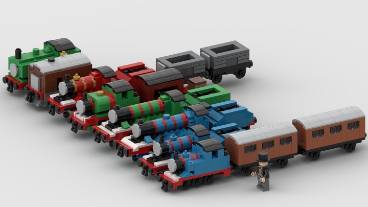 Micro-Scale Thomas and Friends - The Original 8 from BrickLink Studio ...