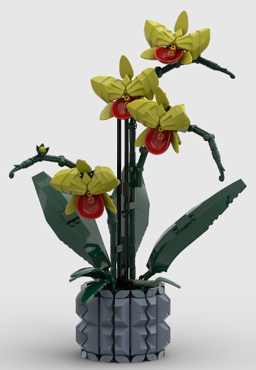 Cattleya Orchid from BrickLink Studio [BrickLink]