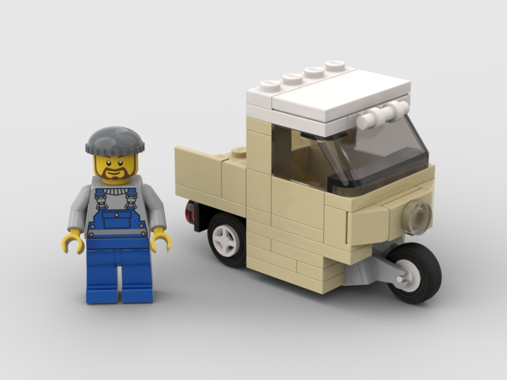 LEGO three wheeler truck from BrickLink Studio [BrickLink]