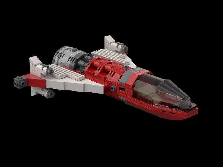 Realistic A Wing from BrickLink Studio [BrickLink]