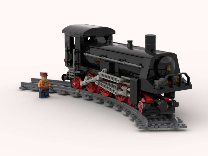 Steam engine powered up from BrickLink Studio [BrickLink]