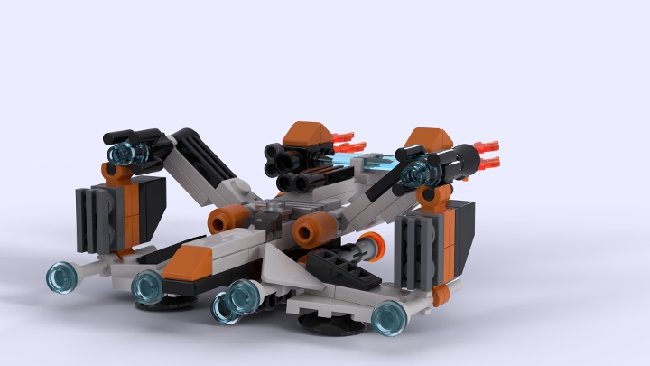 Space Ship White orange from BrickLink Studio [BrickLink]