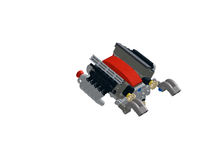 Twin_turbo_V10_mini_engine from BrickLink Studio [BrickLink]