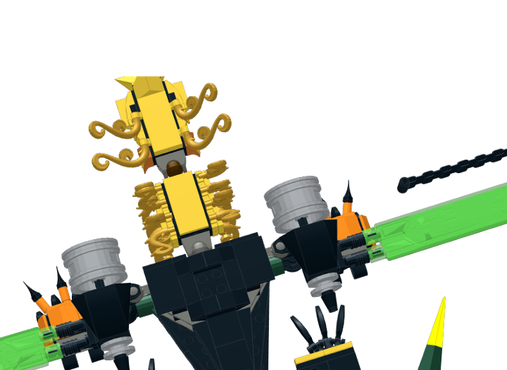 golden dragon from BrickLink Studio [BrickLink]