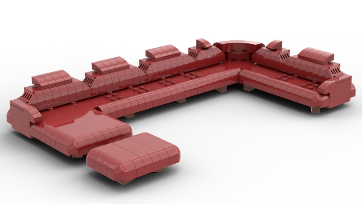 Modular and adjustable sofa system from BrickLink Studio [BrickLink]