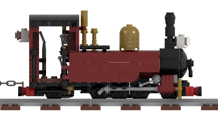 Narrow Gauge Steam Train from BrickLink Studio [BrickLink]