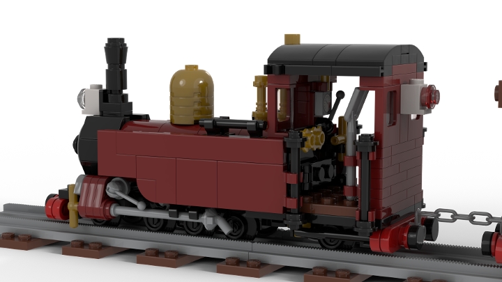 Narrow Gauge Steam Train from BrickLink Studio [BrickLink]