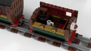 Narrow Gauge Steam Train from BrickLink Studio [BrickLink]
