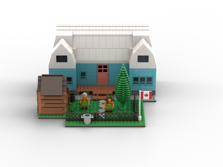 Canadian Farmhouse from BrickLink Studio [BrickLink]