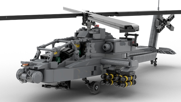 Apache AH-64 from BrickLink Studio [BrickLink]
