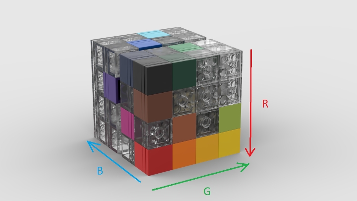 RGB CUBE from BrickLink Studio [BrickLink]