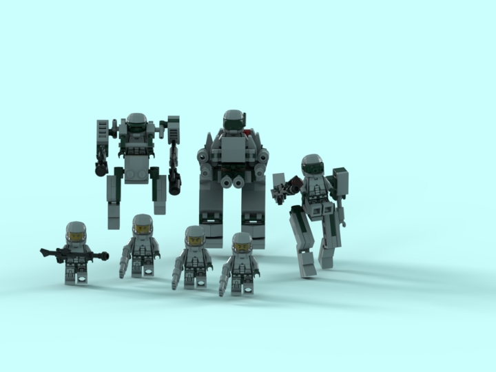 ground soldiers and mechs from BrickLink Studio [BrickLink]