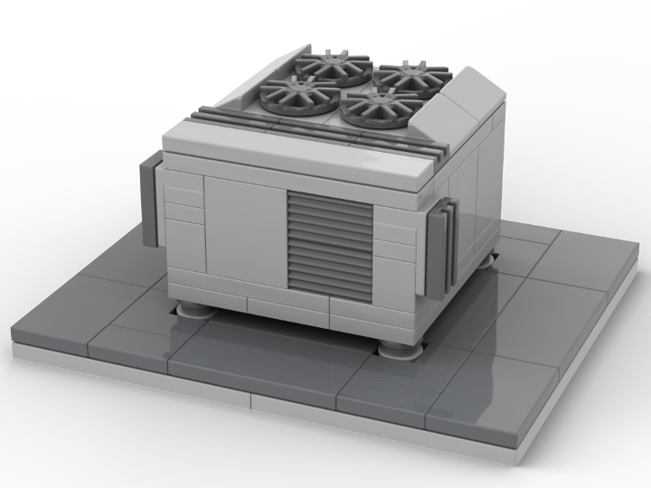 Rooftop HVAC Unit (Air Conditioner) from BrickLink Studio [BrickLink]