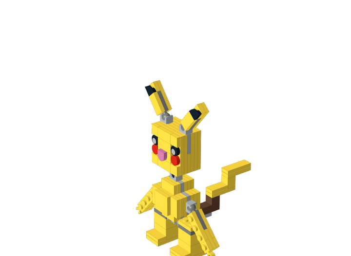 Pikachu V3 from BrickLink Studio [BrickLink]