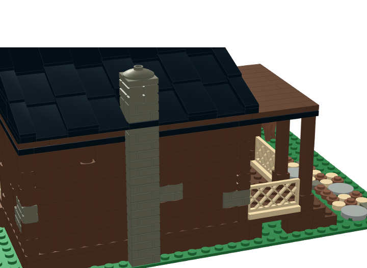 farm cabin from BrickLink Studio [BrickLink]