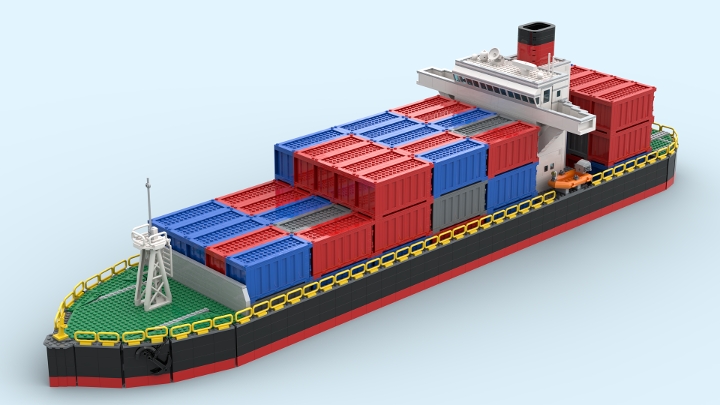 Container Ship from BrickLink Studio [BrickLink]