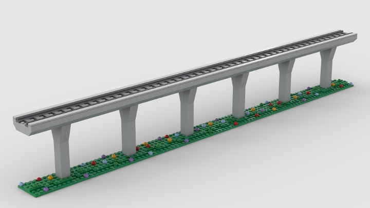 Mini Elevated Train Tracks from BrickLink Studio [BrickLink]