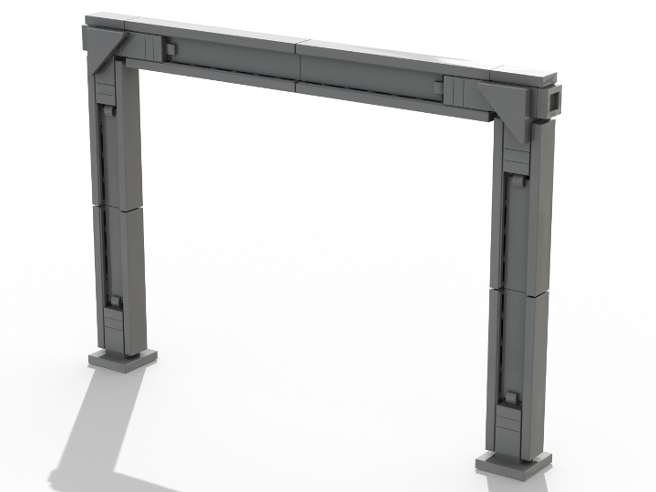 Steel braced frame from BrickLink Studio [BrickLink]
