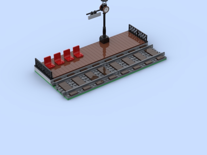 Train station from BrickLink Studio [BrickLink]