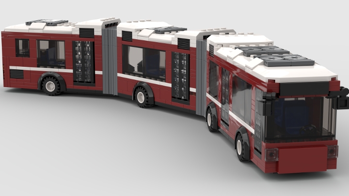 (single / double) articulated bus from BrickLink Studio [BrickLink]
