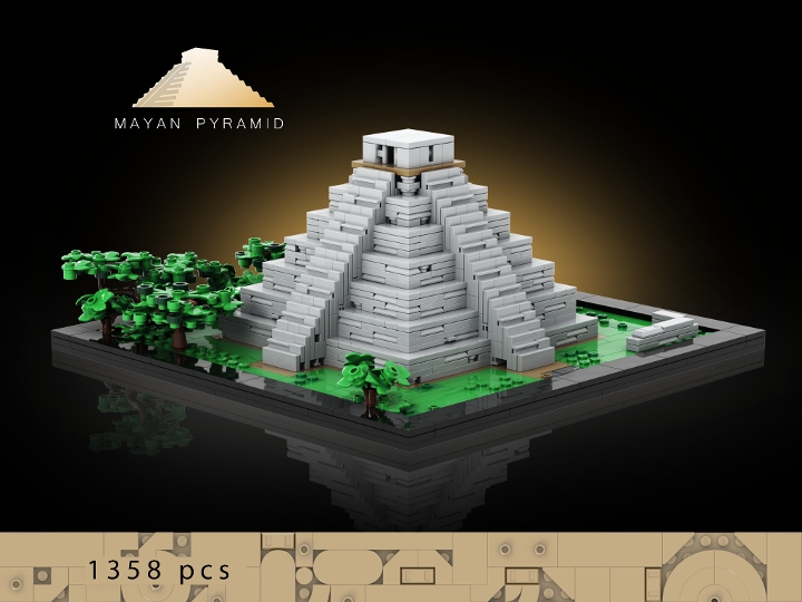 Mayan Pyramid from BrickLink Studio [BrickLink]