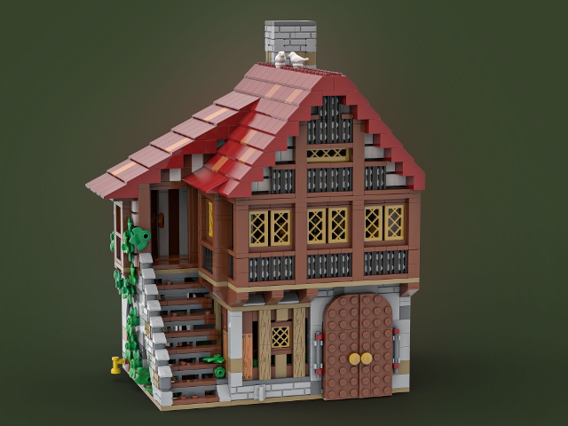 [Chivalrous visit to the medieval farm with cattle shed] [BrickLink]