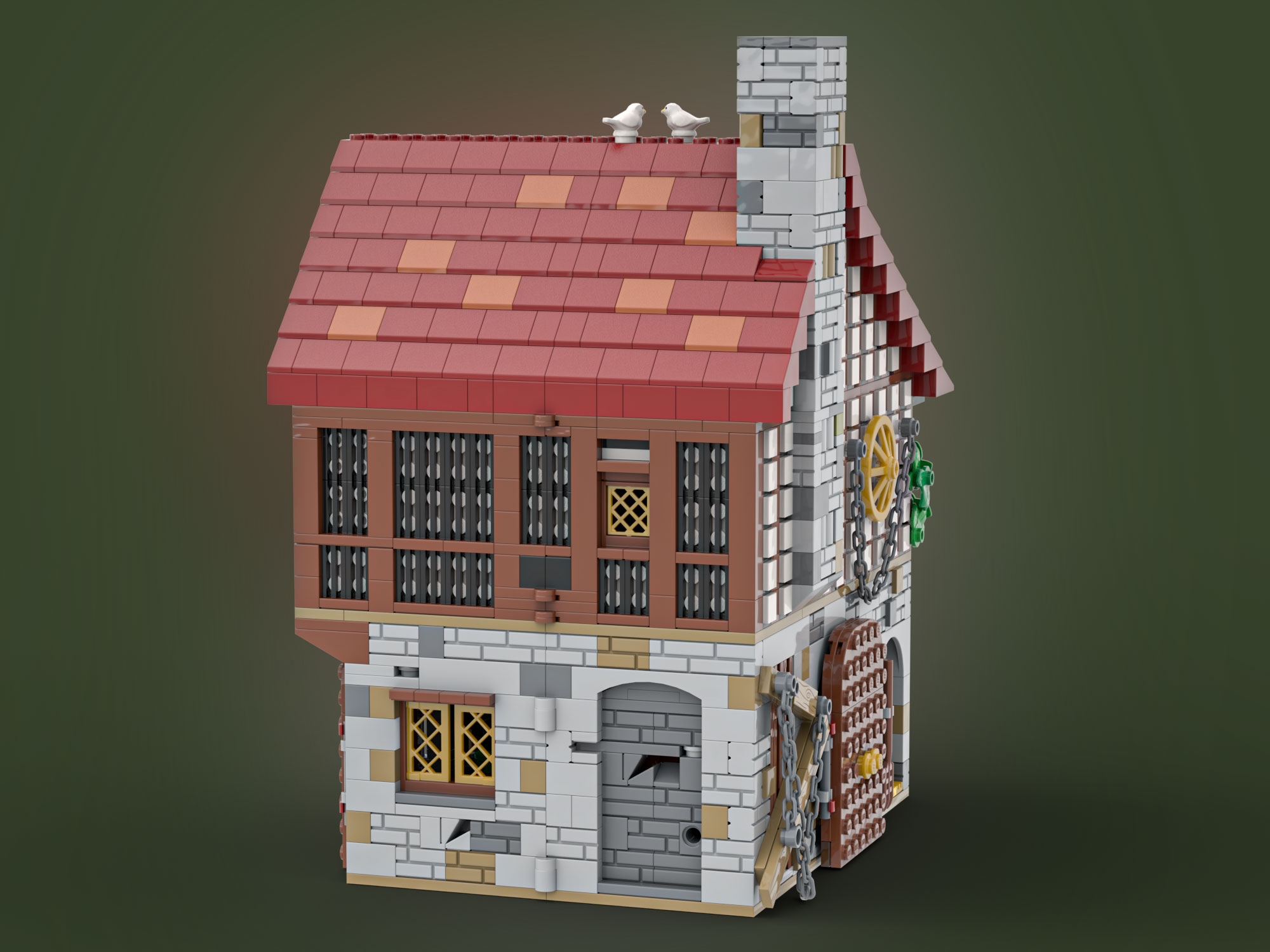 [Chivalrous visit to the medieval farm with cattle shed] [BrickLink]