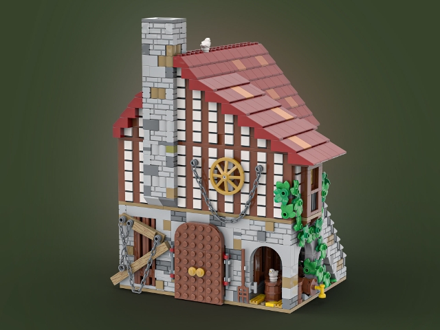 [Chivalrous visit to the medieval farm with cattle shed] [BrickLink]