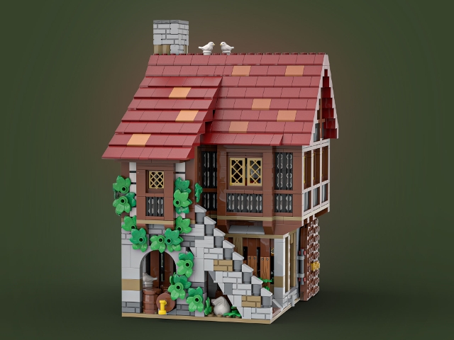 [Chivalrous visit to the medieval farm with cattle shed] [BrickLink]