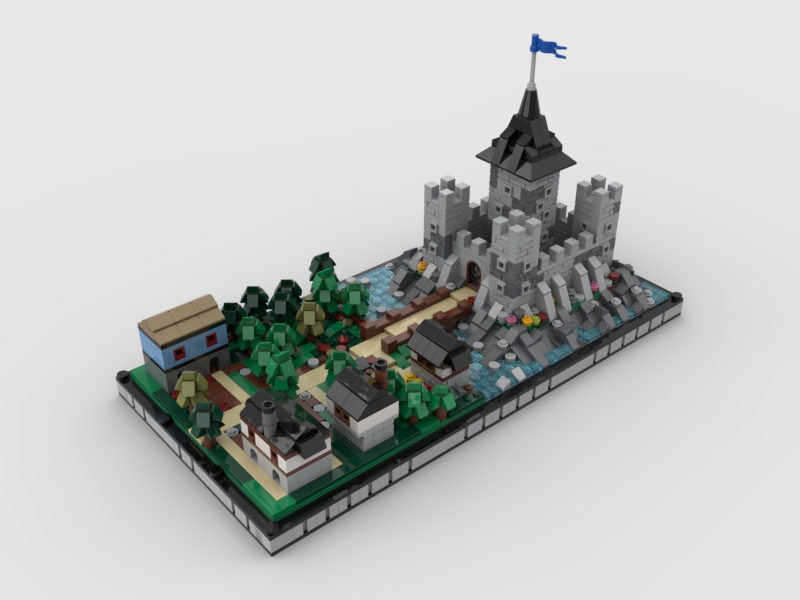 [Microscale Castle village] [BrickLink]