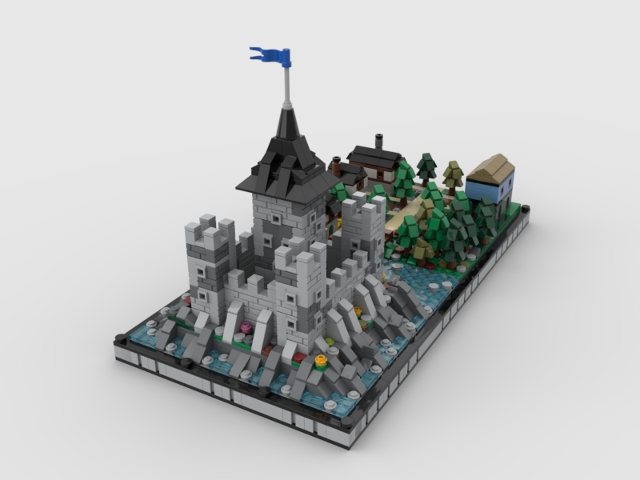[Microscale Castle village] [BrickLink]