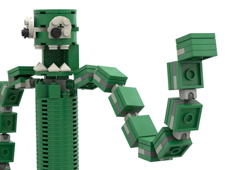 Green Rainbow Friends by AAA from BrickLink Studio [BrickLink]